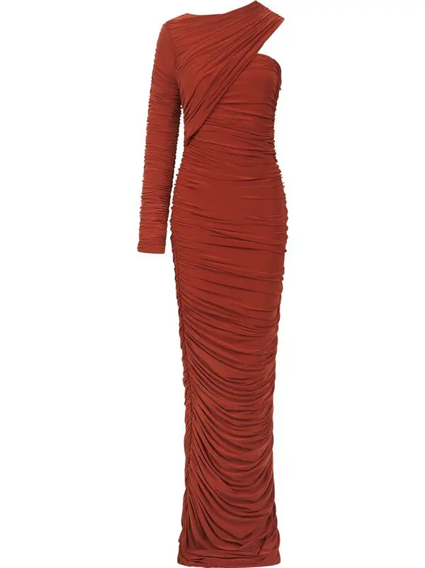 CELESTINE & MAE Lanaria Maxi Dress In Hawaiian Sunset - Orange