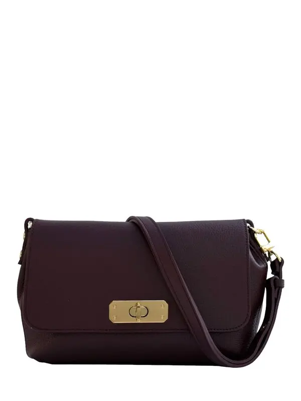 APATCHY LONDON The Maisie Maxi Port Leather Bag - Red