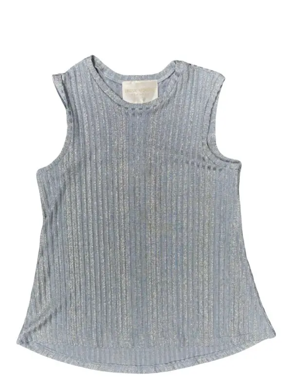LINDSAY NICHOLAS NEW YORK Laura Sleeveless Crew Neck In Ice - Blue