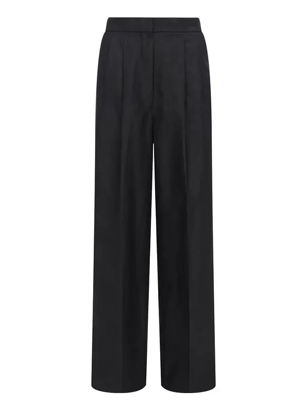 TRIONA Irish Linen Bridget Trousers - Black