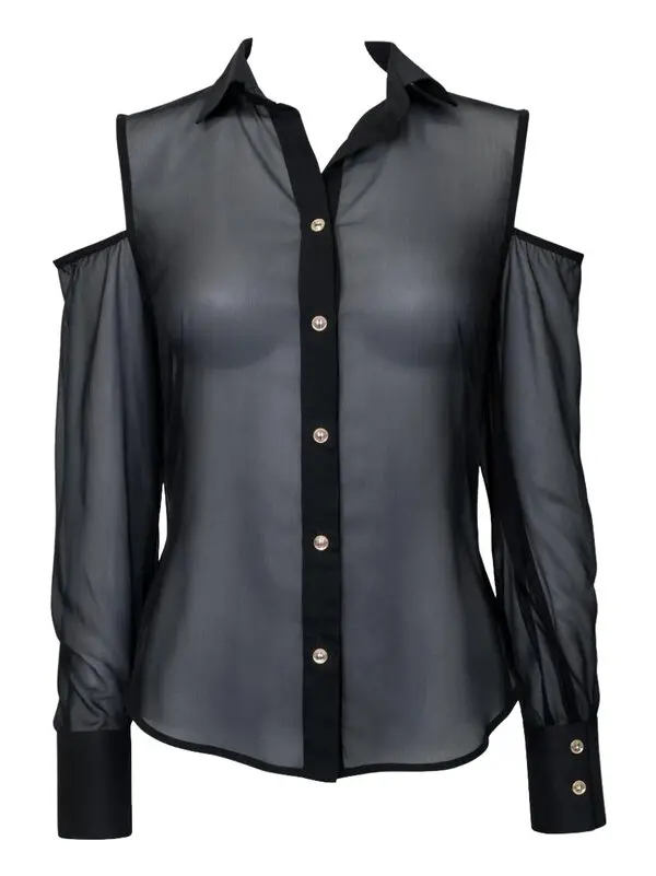 CHIARELLA Free Blouse- Sheer - Black