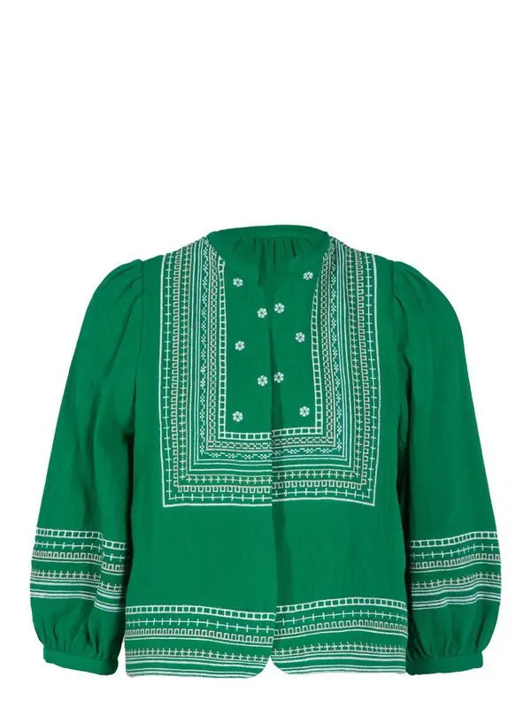 ROSE & NANCY Florence Cotton Jacket - Green