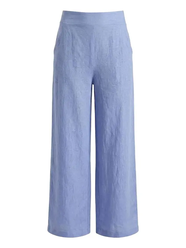 JAMES LAKELAND Relaxed Linen Trousers - Blue