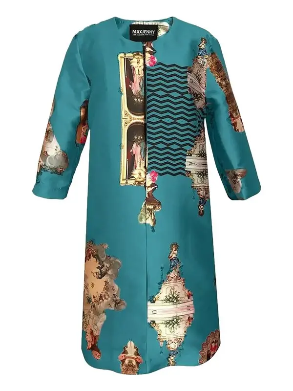 MAXJENNY Tailored Coat Sicily Petroleum - Blue