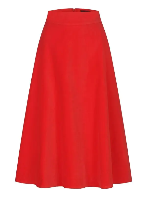 MARIANNA DÉRI Velvet Skirt - Red