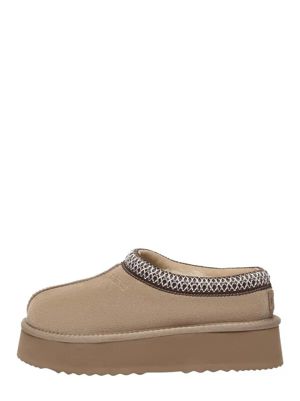 EVERAU AUSTRALIA Neutrals Wonga Leather Slippers In Sand - Black