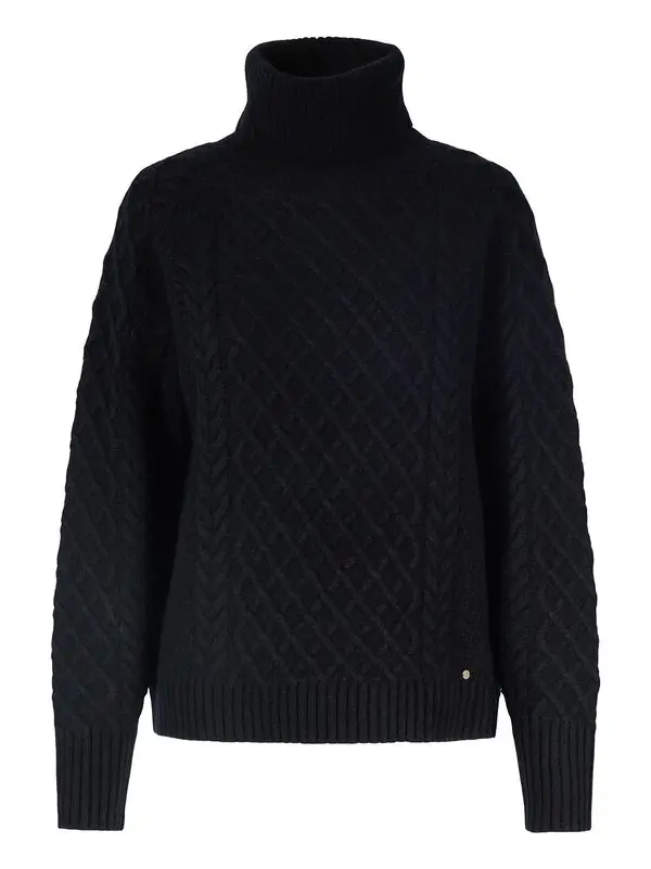 TIRILLM Celina Cable Knitted Pullover - Black
