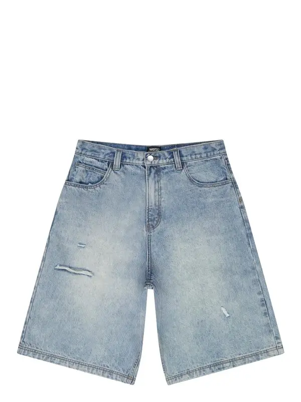 WESC Denim Long Shorts - Blue