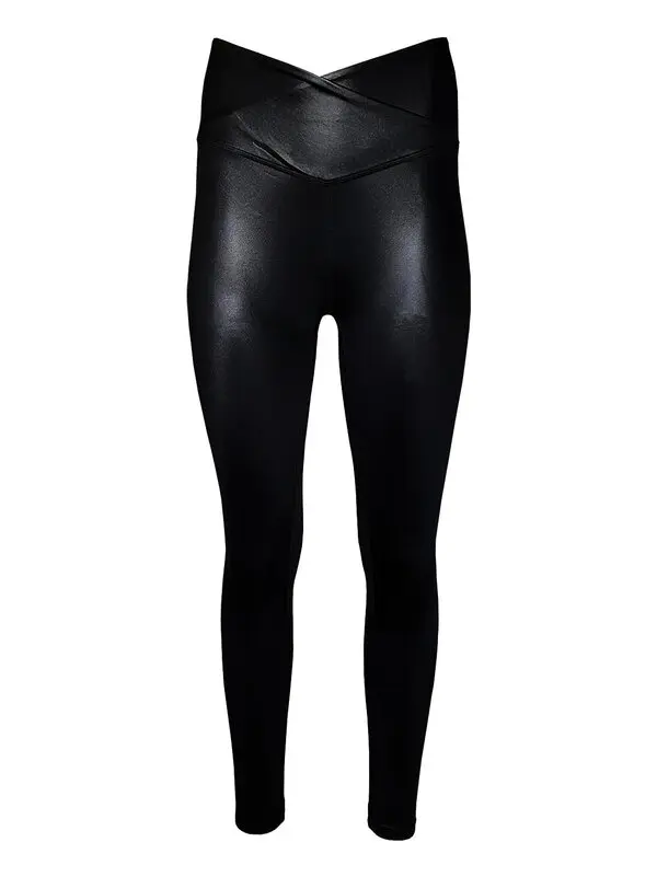 TOUCH BY ADRIANA CAROLINA Crisscross Leggings - Black