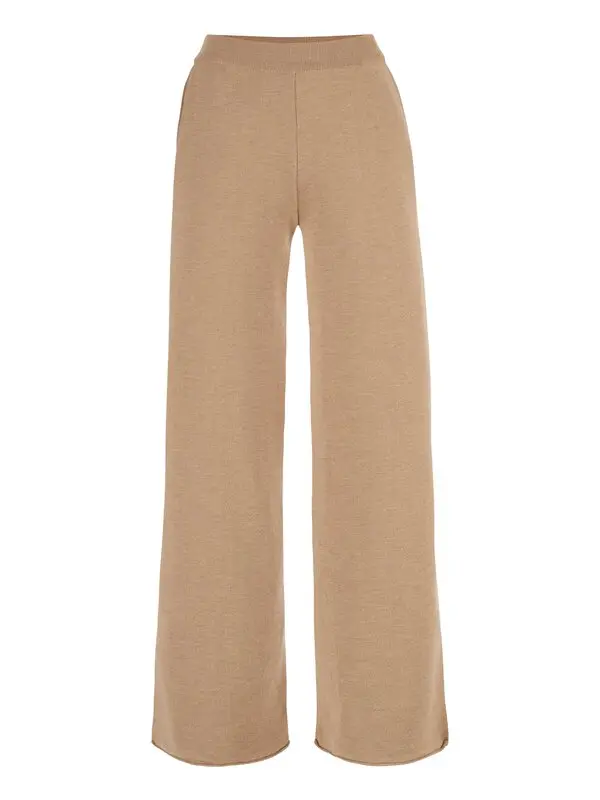 SALANIDA Neutrals Bene Merino Wide Pants - Beige