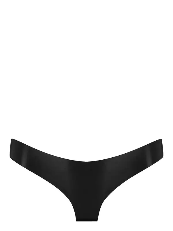 ELISSA POPPY Latex Brief - Black