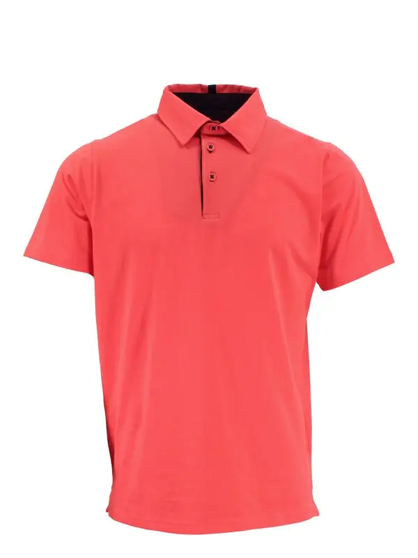 LORDS OF HARLECH Pietro Polo Shirt Melon - Pink