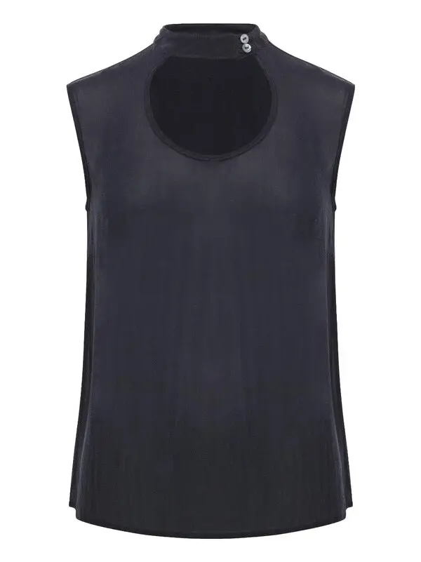 MISHA VAIDYA Juliana Blouse Navy - Blue