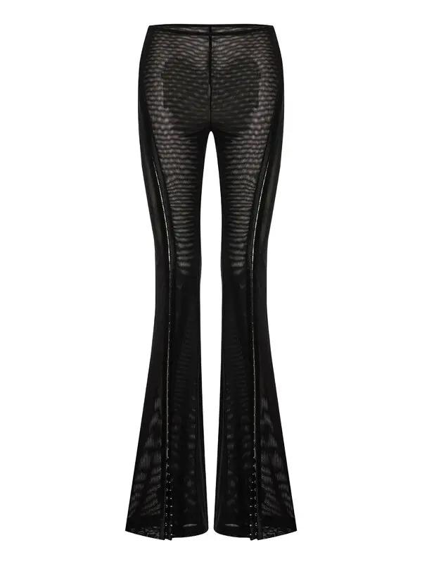 KHELA THE LABEL Wild Card Slim Flared Pants - Black