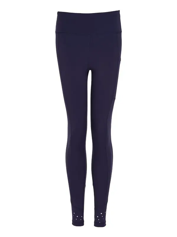 PERKY PEACH High Rise Laser 7/8 Navy Leggings - Blue