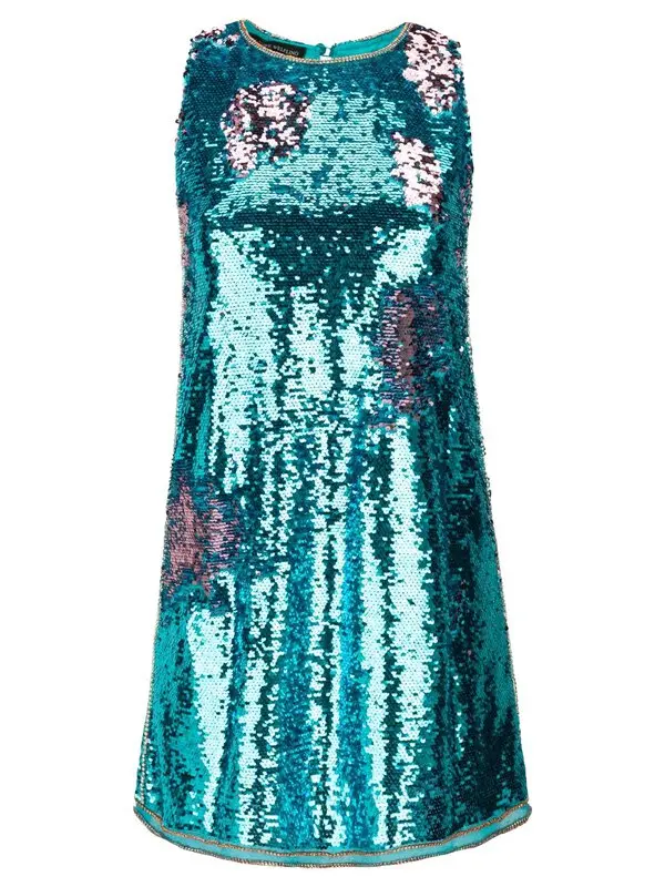 BOUTIQUE KAOTIQUE Sequin Dress - Blue