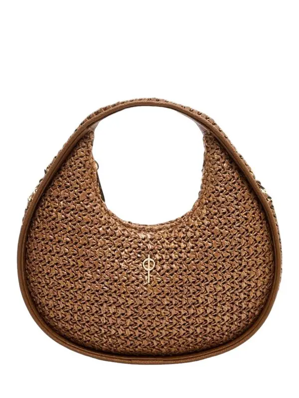 OTRERA Round Chain Bag Straw Tan - Brown