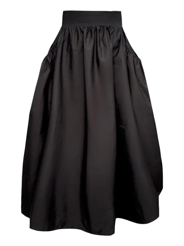 FROCK TALES Alice Midi Skirt With Pockets - Black