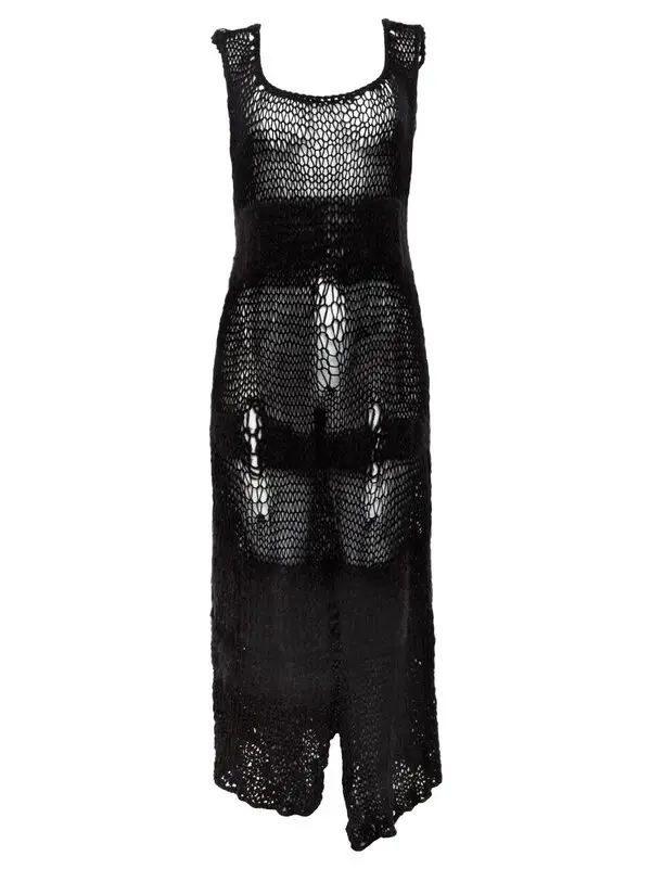 PALOMA LIRA Hole Sweater Dress - Black