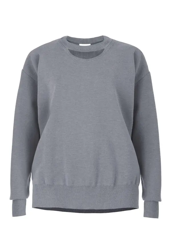 SALANIDA Rotondo 100% Merino Jumper Light - Grey