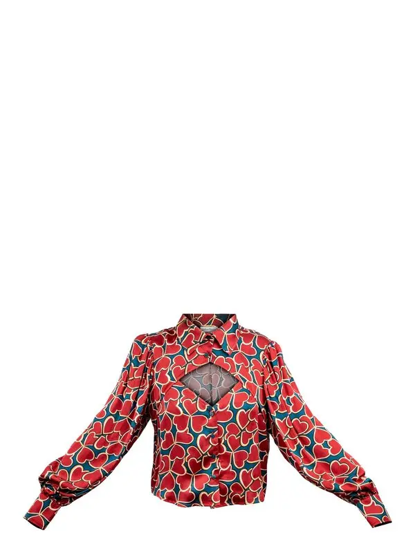 GUILLAUME ALEXANDRE Angèle Floral Shirt - Red