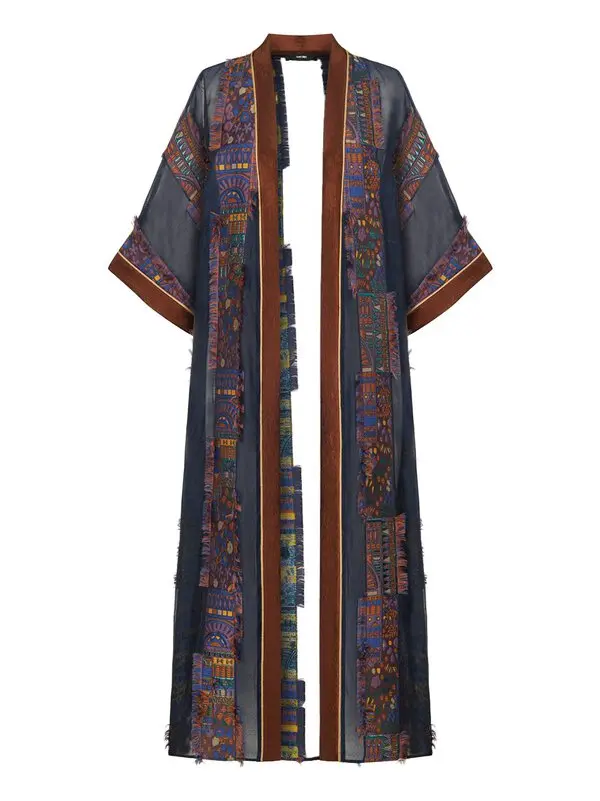 SAINT ONES Stravine Kimono Navy - Blue