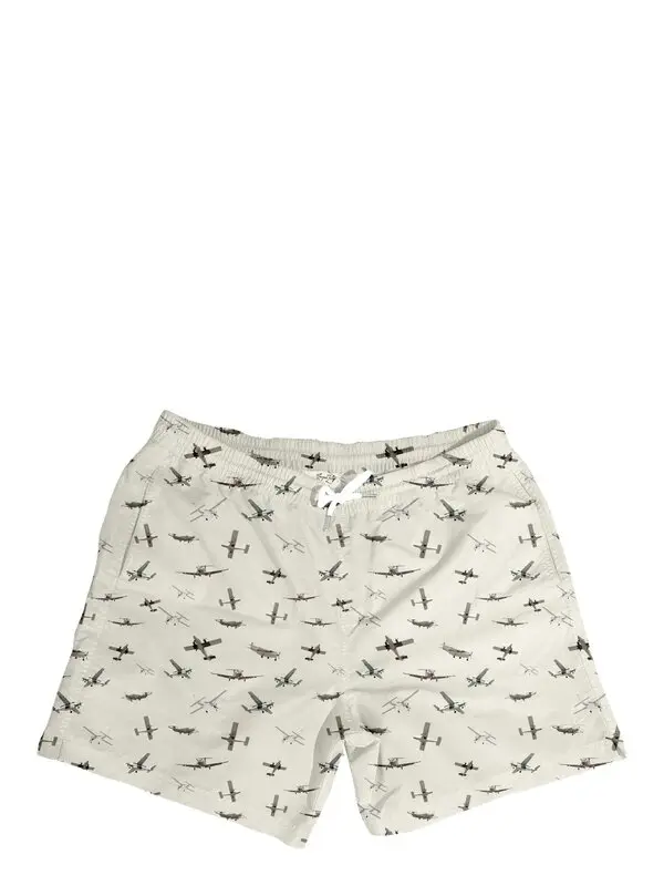 Jacques Zolty Neutrals Kai Swimwear Planes Off - White