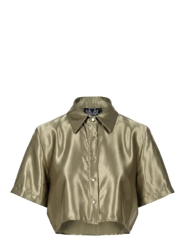 VAZAF Full Moon Shirt Olive - Silver