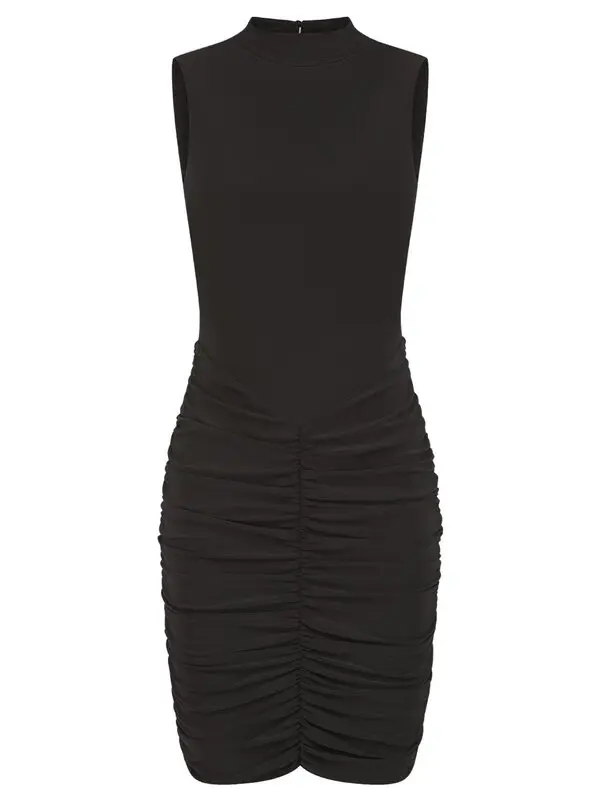 CELESTINE & MAE Ixia Mini Dress In Navsoul - Black