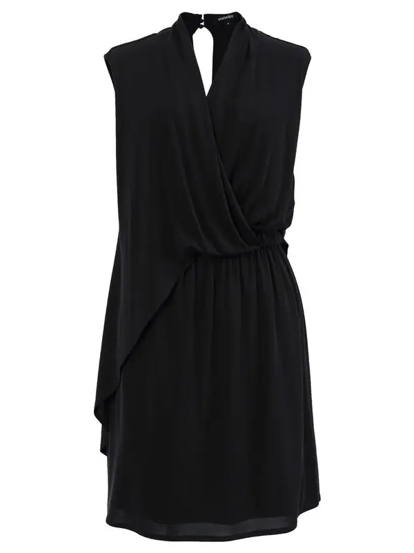 SMART AND JOY Drapy Asymmetrical Dress - Black
