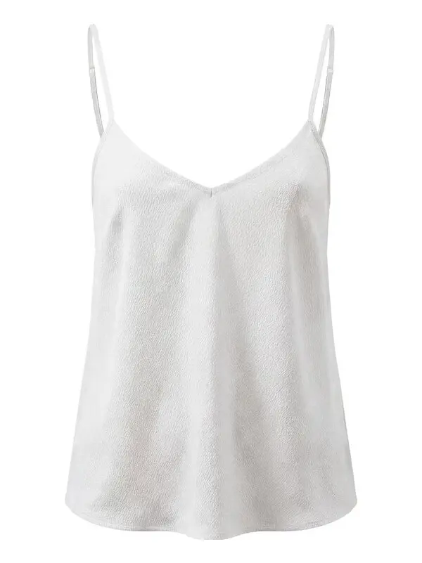 VIMISSIA Bubble Silk Camisole In Off - White