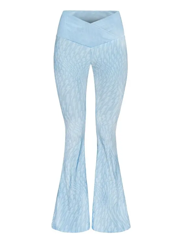 EKCENTRIK High-waisted Flare Leggings Baby - Blue