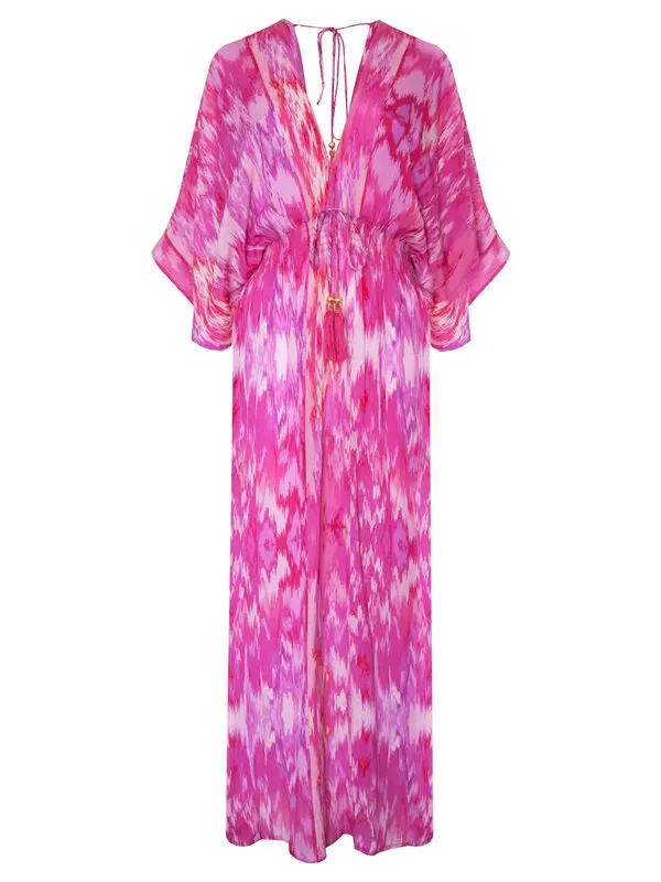 SOPHIA ALEXIA Magical Magenta Capri Kimono Dress - Pink