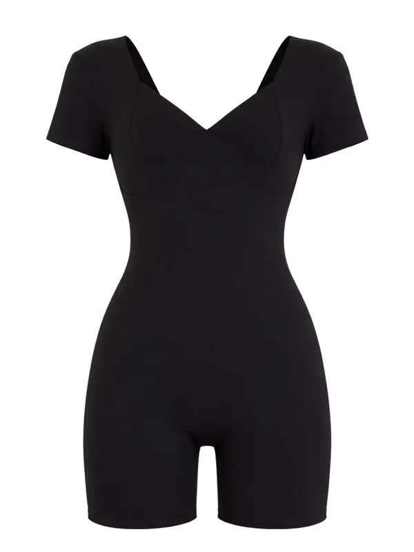 LOOM ARCHIVES Day Flow Open Back Unitard - Black