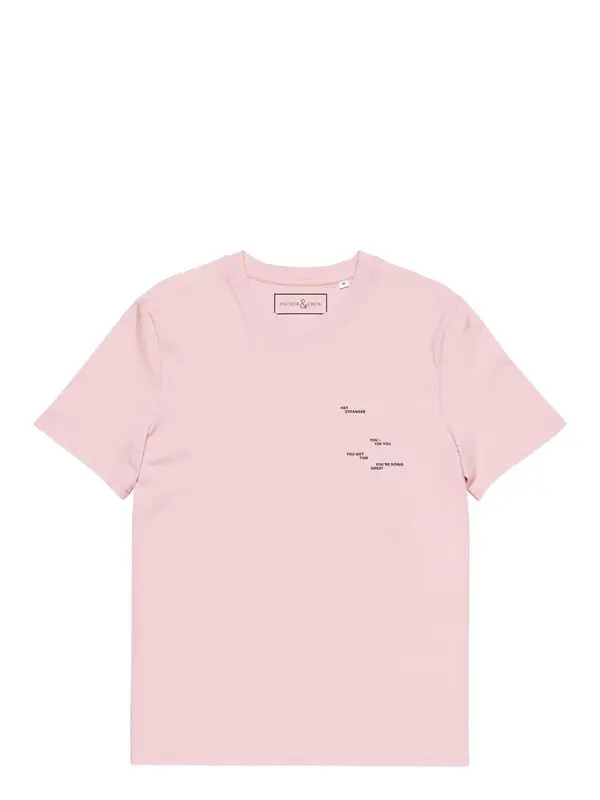 ANCHOR & CREW Organic Cotton T-shirt "you Are Enough - Pink
