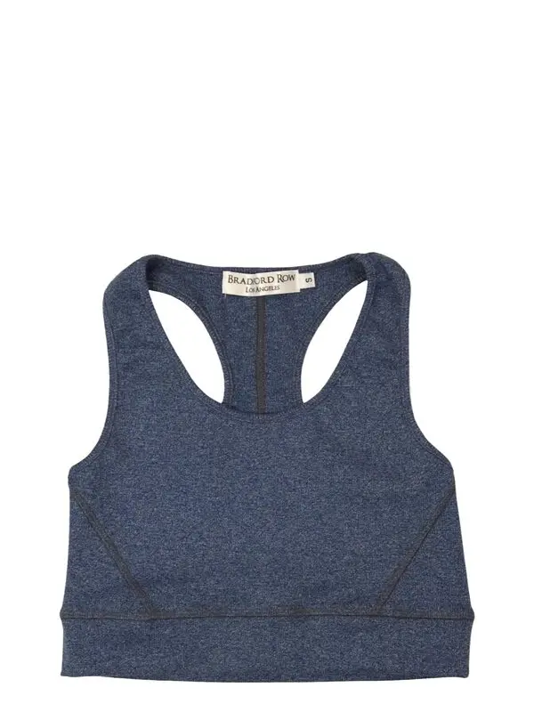 BRADFORD ROW Gia Racer Crop Heather - Blue