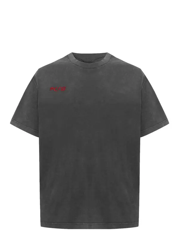 PCFG Acid Washed Track Tee - Black
