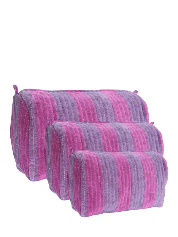 CYC The Striped Velvet Travel Set - Purple