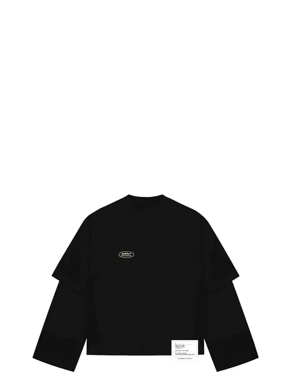 MYSIMPLICATED Untitled Dual Layered Sweater - Black