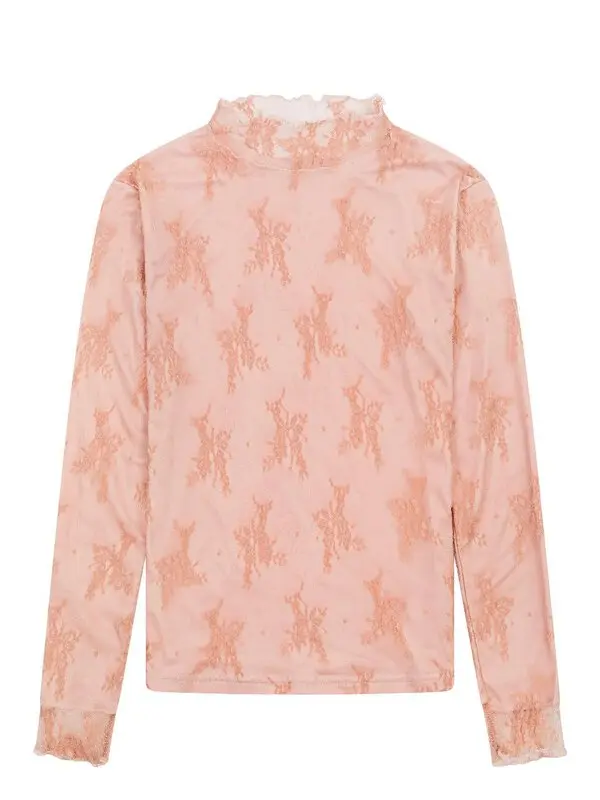 RAVE ON TREND Lace Top - Pink