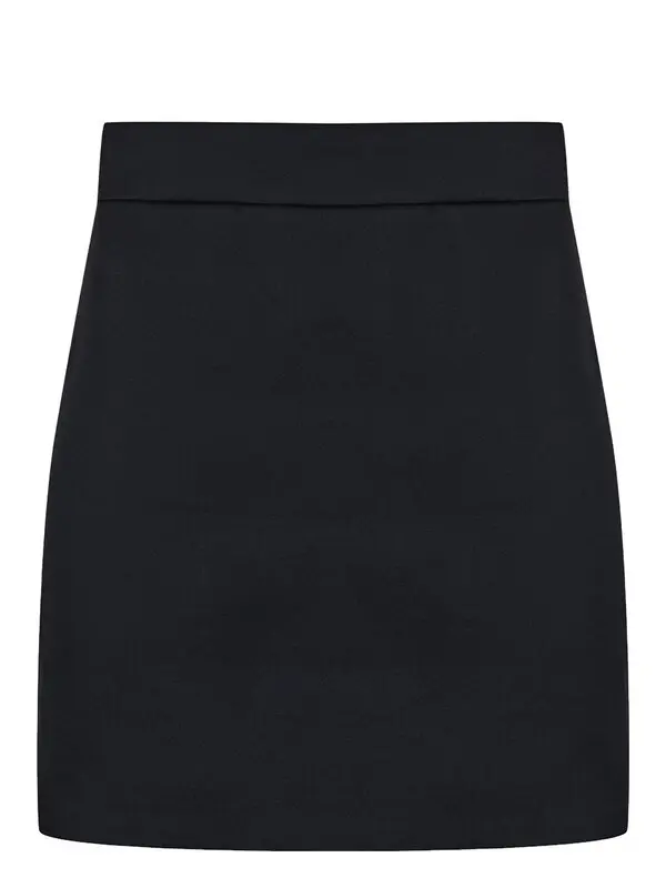 MAVLO Mini Satin Skirt - Black