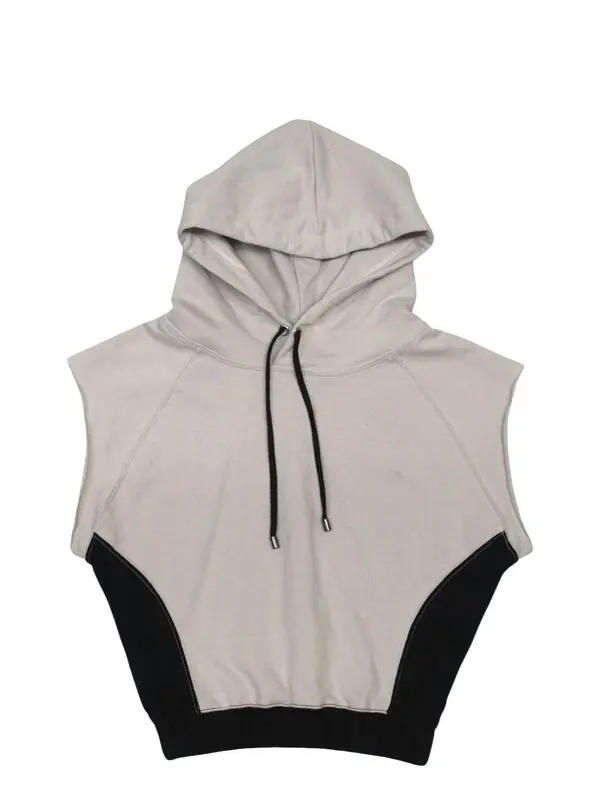 BRADFORD ROW Neutrals / Rhea Cutoff Hoodie Multicolor - Black