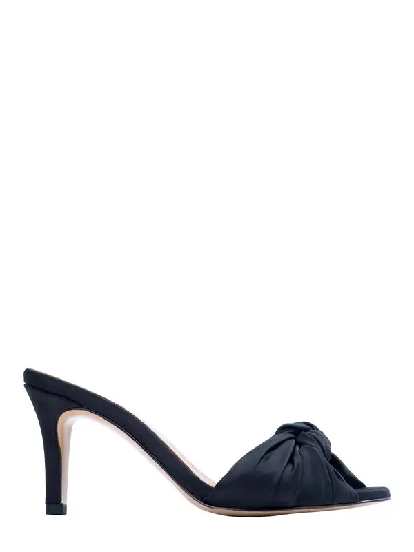GINISSIMA Sofia Satin Clogs - Black