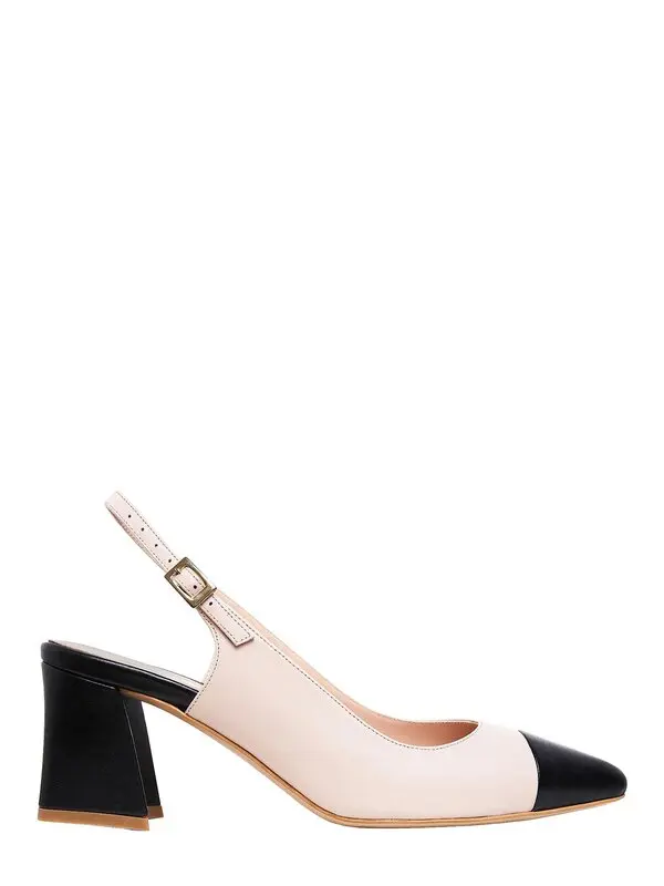 GINISSIMA Neutrals Nude Shana Pointy Toe Slingbacks - Brown