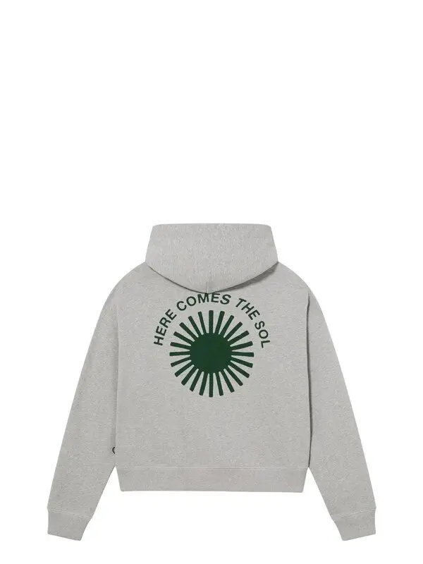 THINKING MU Green Back Sun Valeria Hoodie - Grey
