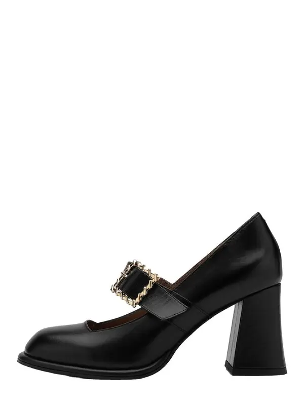 ILVI Beso Leather Pump - Black