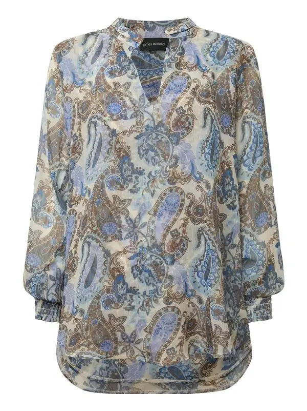 JAMES LAKELAND Paisley Print Blouse - Blue