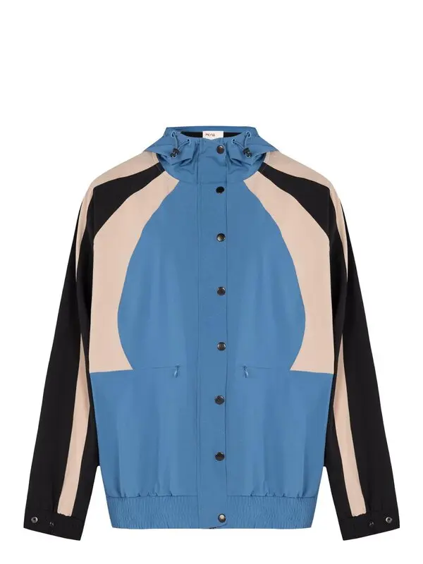 PCFG Blue / White Free Heaven Panelled Active Jacket - Blue/white