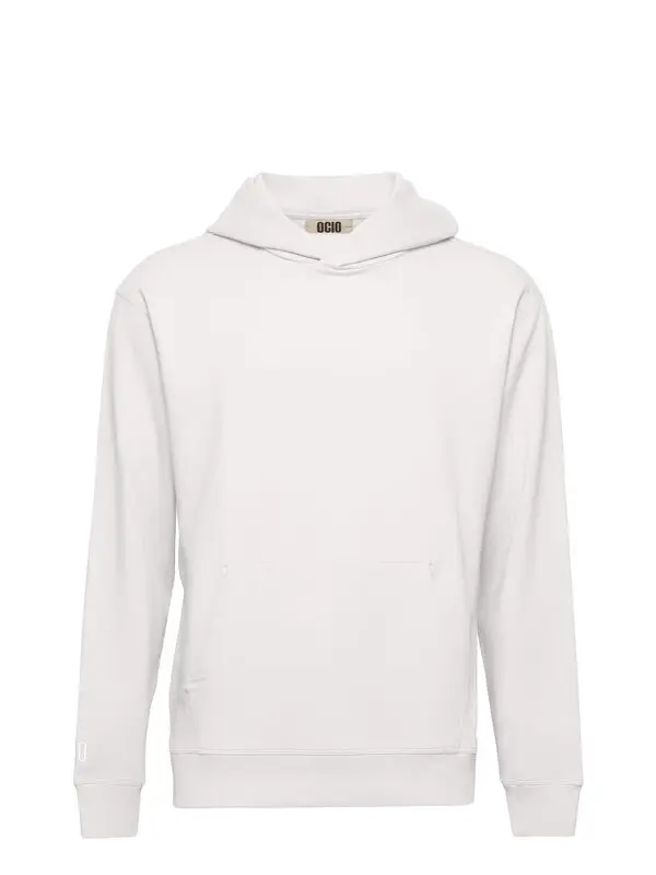 OCIO LEISUREWEAR Classic Softcore Hoodie In Bone - White