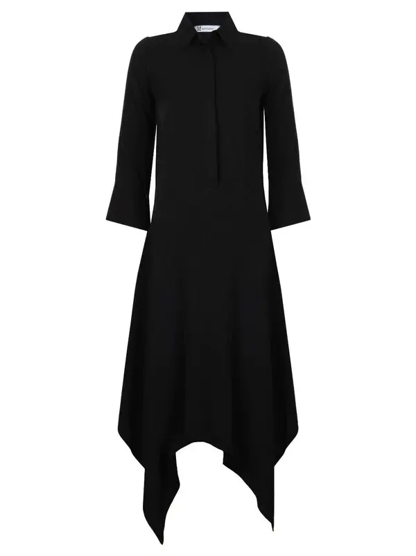 MIRIMALIST Tencel Shirt Dress - Black